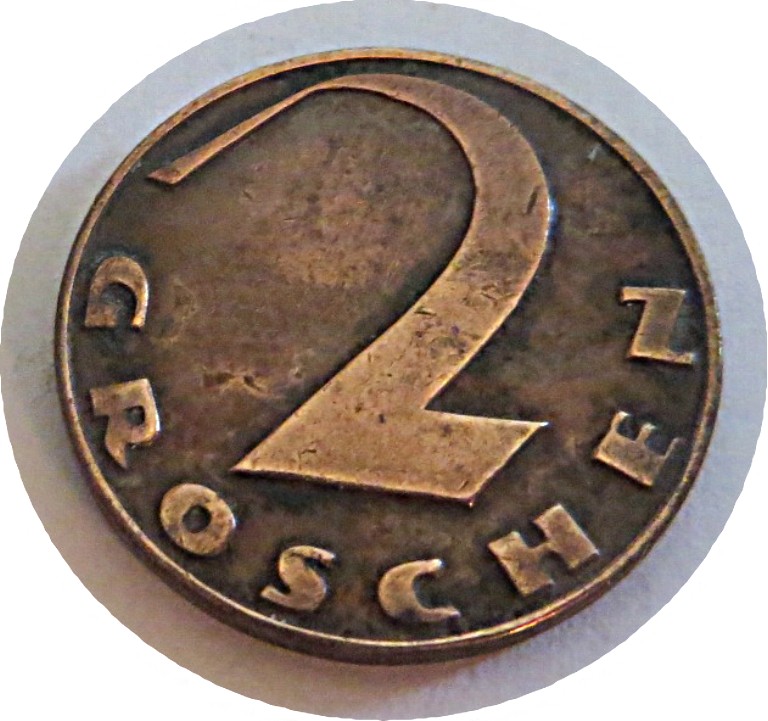 2 Groschen 1922, 1926, 1929, 1936 – 1. Republik Österreich ...