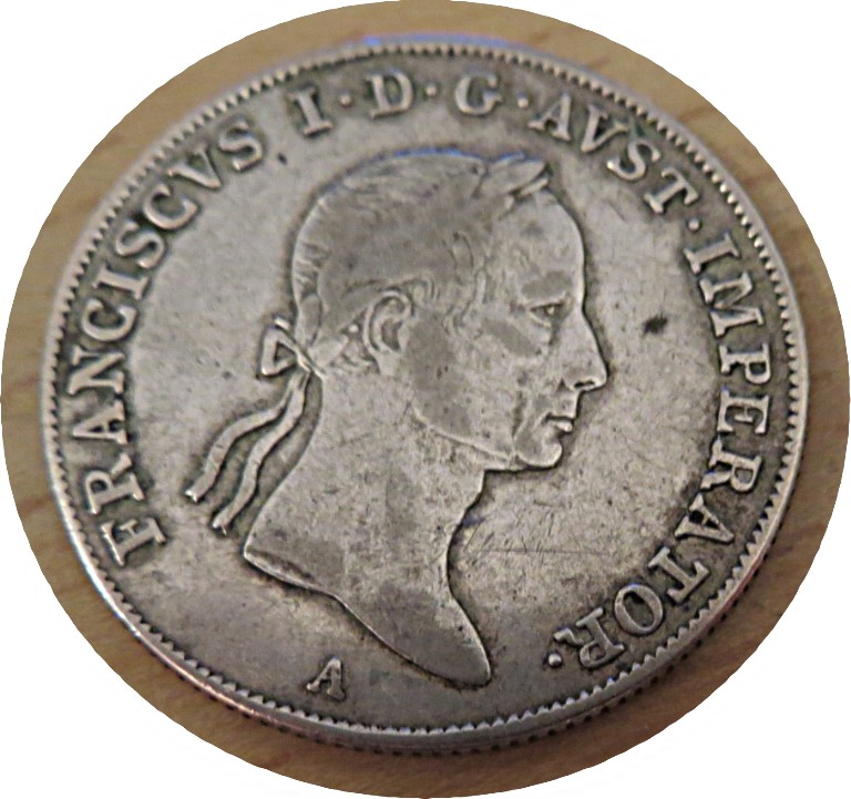 20 Kreuzer A 1832 Kaiser Franz I – Silber Münze – SAMMLERCLUB ...