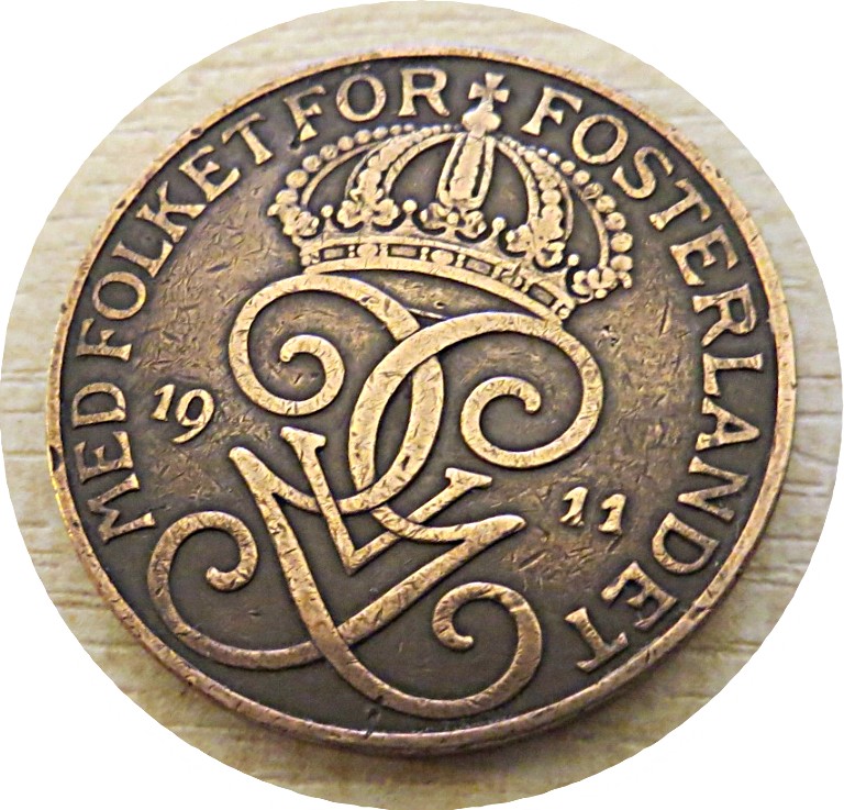 5 FEM-ÖRE 1911 Schweden – SAMMLERCLUB / COLLECTORS CLUB / VINTAGE CLUB ...