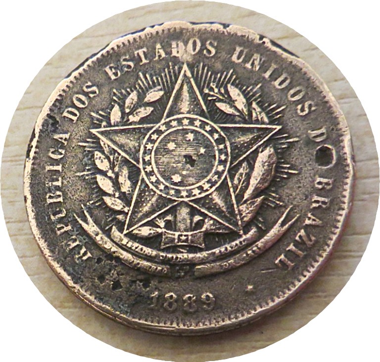 20 Reis 1889 Brasilien Münzen Brazil coins – SAMMLERCLUB / COLLECTORS ...