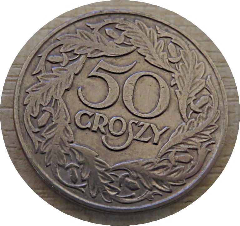 50 Groszy 1923 Polen Münzen – SAMMLERCLUB / COLLECTORS CLUB / VINTAGE CLUB / STAMPS AND COINS ...