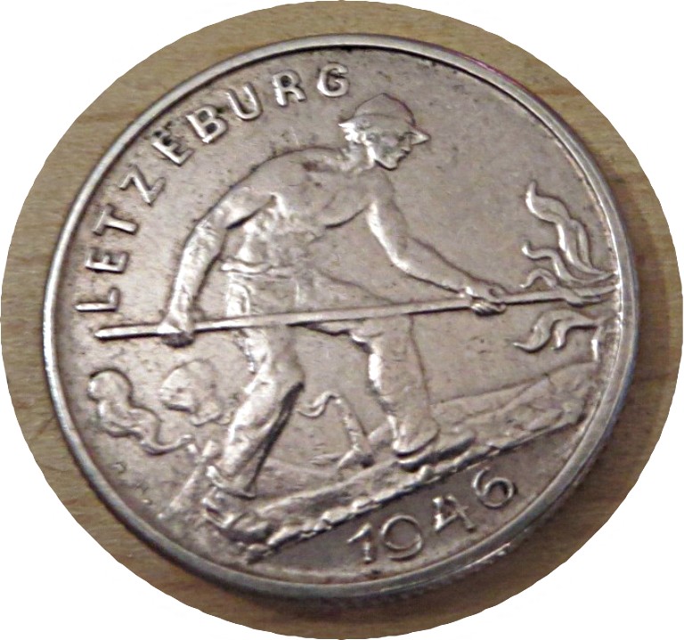 1 Franc 1946 Luxemburg Münzen – Letzeburg – SAMMLERCLUB / COLLECTORS ...