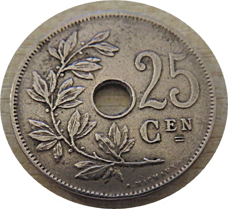 25 Centimes 1922 Belgien Münzen – SAMMLER CLUB / COLLECTORS CLUB ...