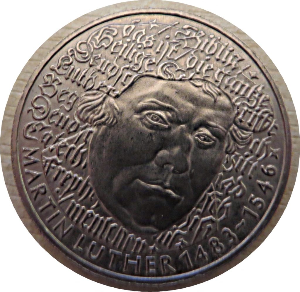 5 DM G 1983 Martin Luther – Münzen Deutschland – german coins ...