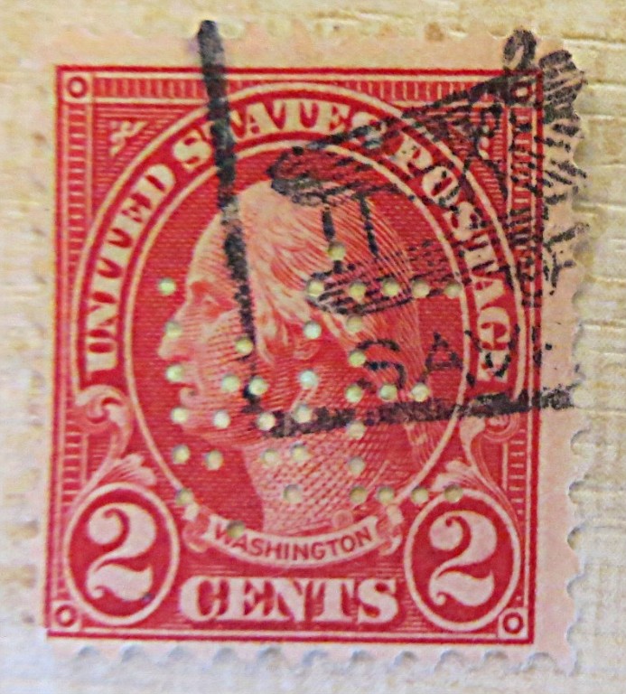 2 Cents Washington perfin – SAMMLERCLUB / COLLECTORS CLUB / VINTAGE ...